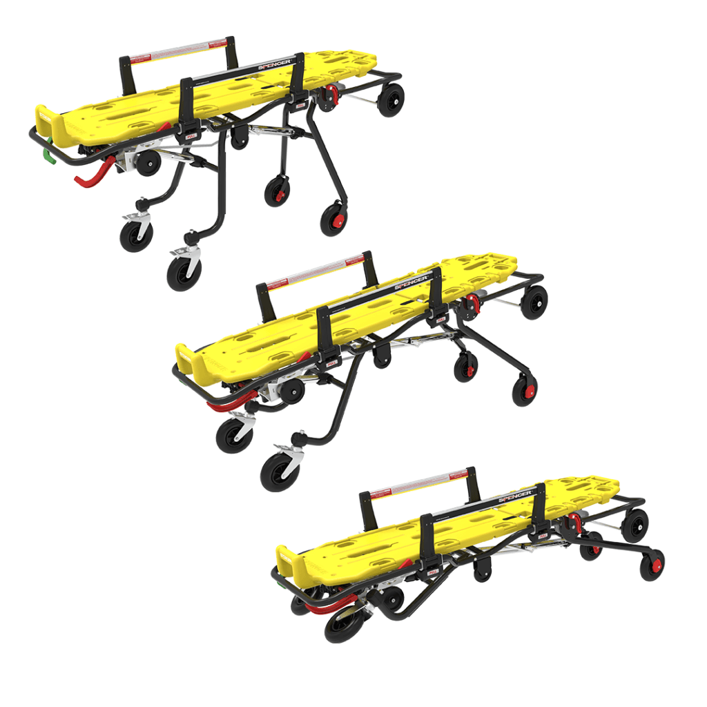 Cross | Multilevel Stretcher | 4 Pivoting Wheels | Spencer