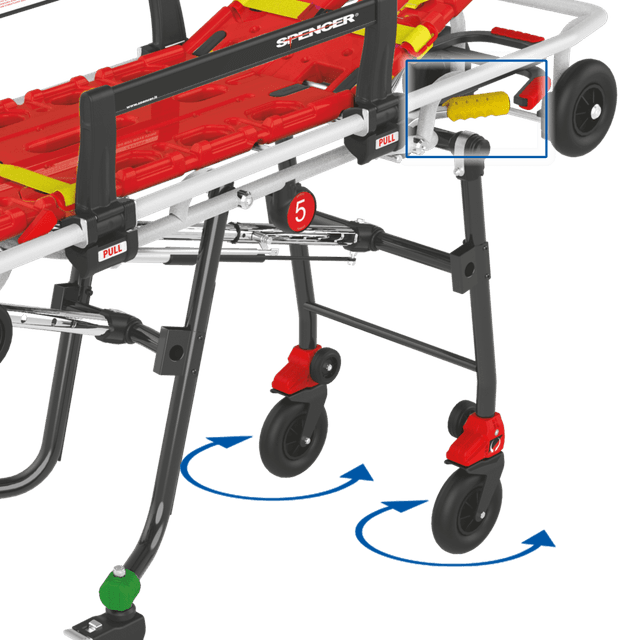 Cinco Mas | Multilevel Stretcher Trolley | Load 250 kg | Spencer