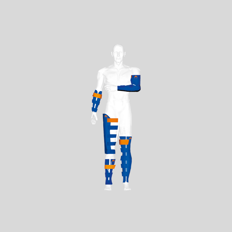 Blue Splints | Rigid 5 Splints Kit for Stabilization of Limbs | Spencer