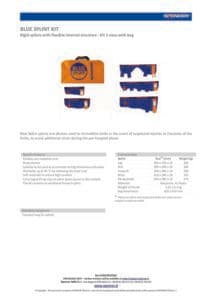 Blue Splints | Rigid 5 Splints Kit for Stabilization of Limbs | Spencer