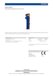 Blue Splints | Rigid 5 Splints Kit for Stabilization of Limbs | Spencer