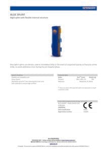 Blue Splints | Rigid 5 Splints Kit for Stabilization of Limbs | Spencer