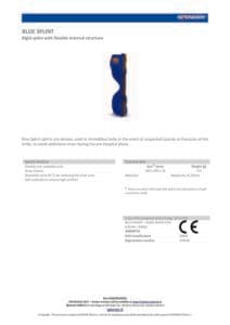 Blue Splints | Rigid 5 Splints Kit for Stabilization of Limbs | Spencer